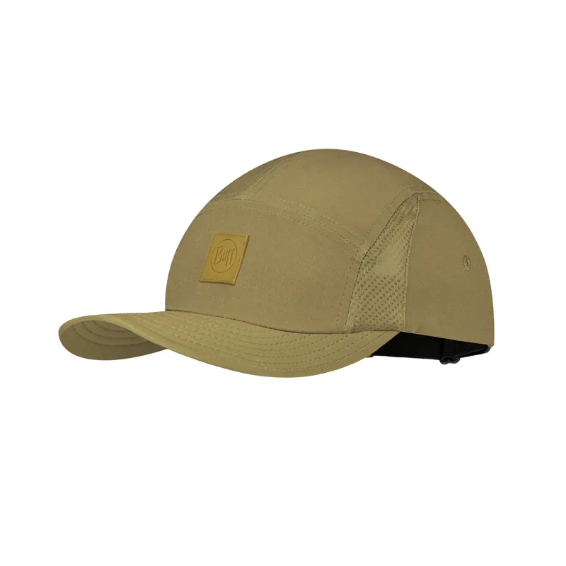 Buff 5 Panel Go Cap Solid Fawn