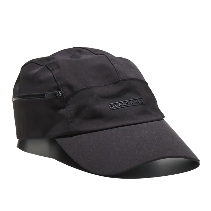 Sealskinz Mens Scole Waterproof Zipped Pocket Cap Black
