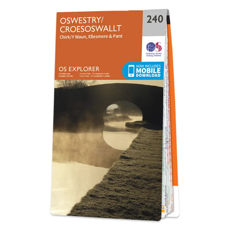 OS Explorer Map 240 Oswestry