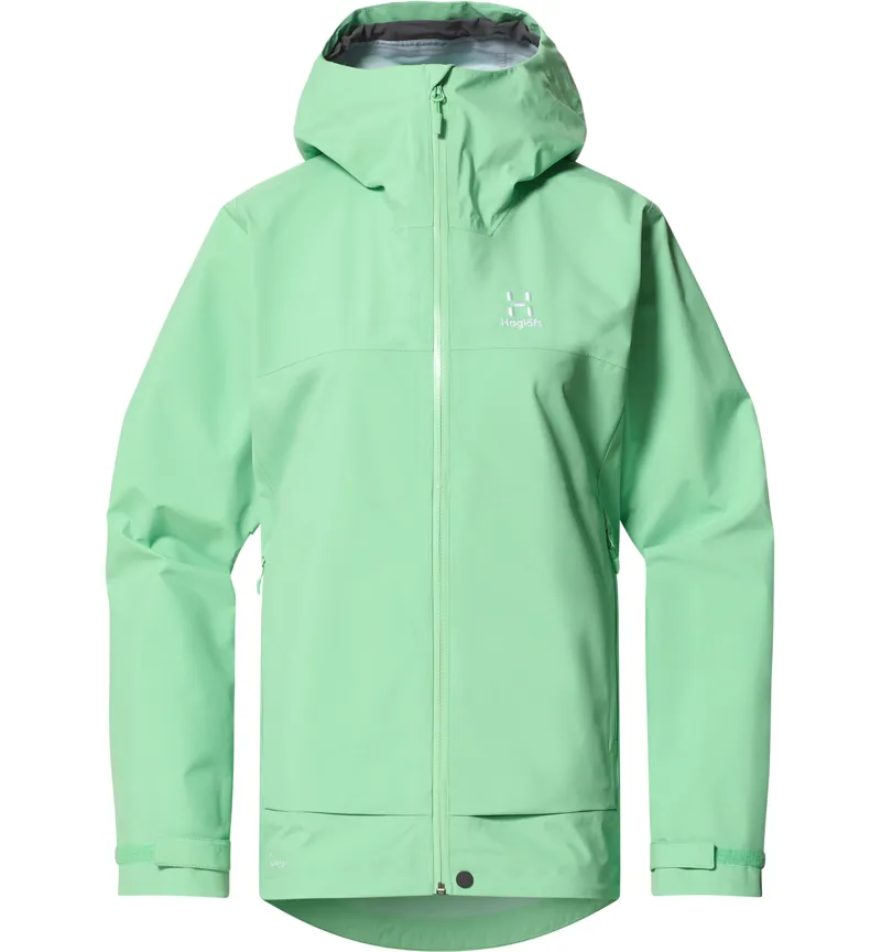 Haglofs Womens Front Proof Jacket Frost Mint Stone