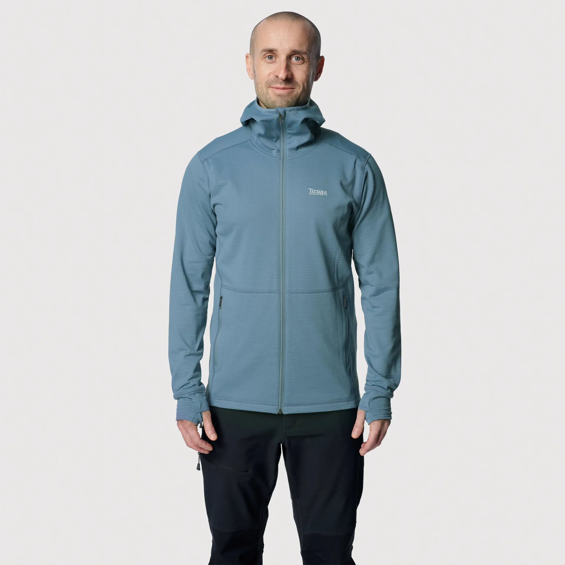 Tierra Men's Nallo Hooded Full Zip Infinity Blue