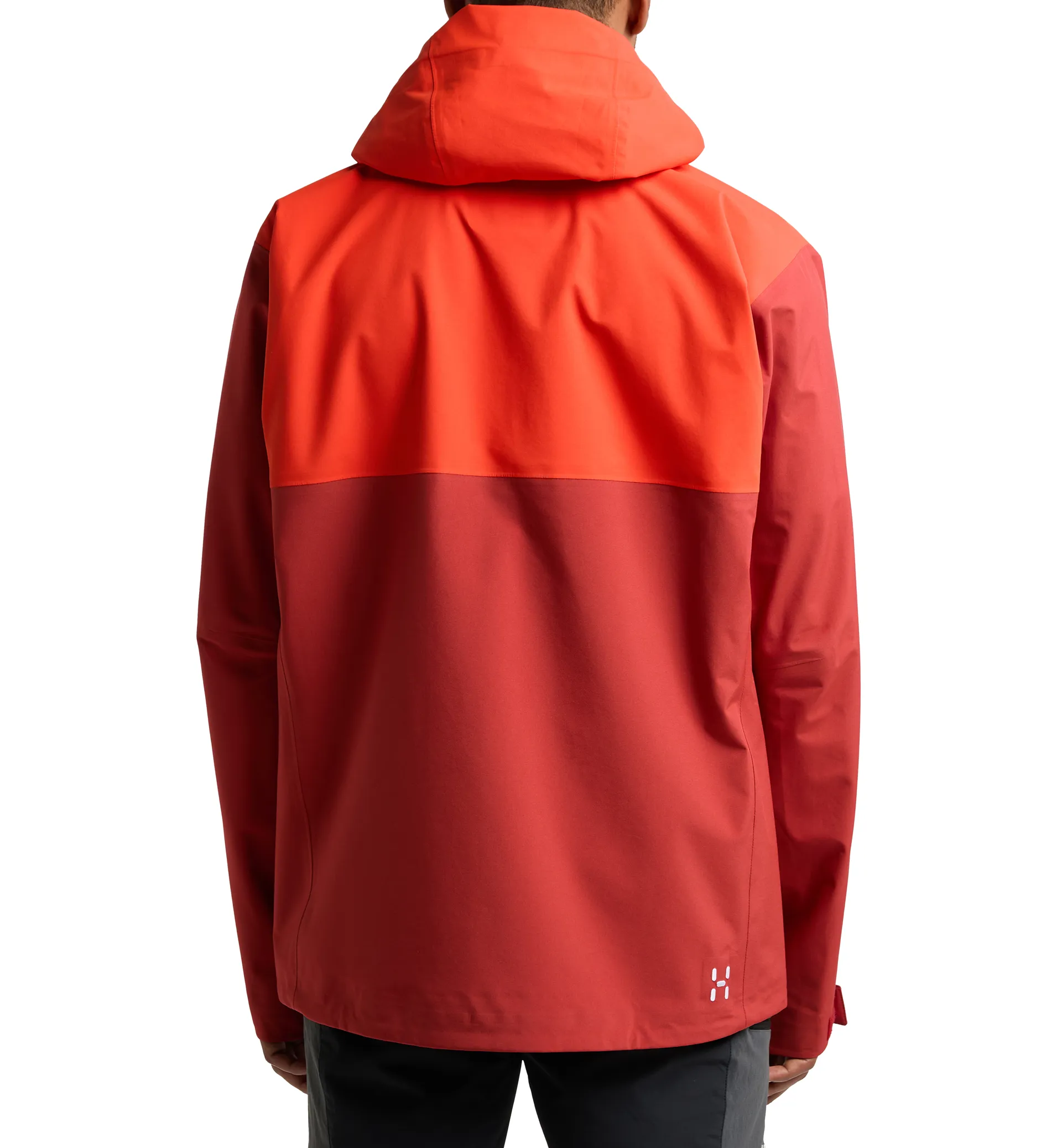 Haglofs Mens Front Proof Packable Waterproof Jacket Red