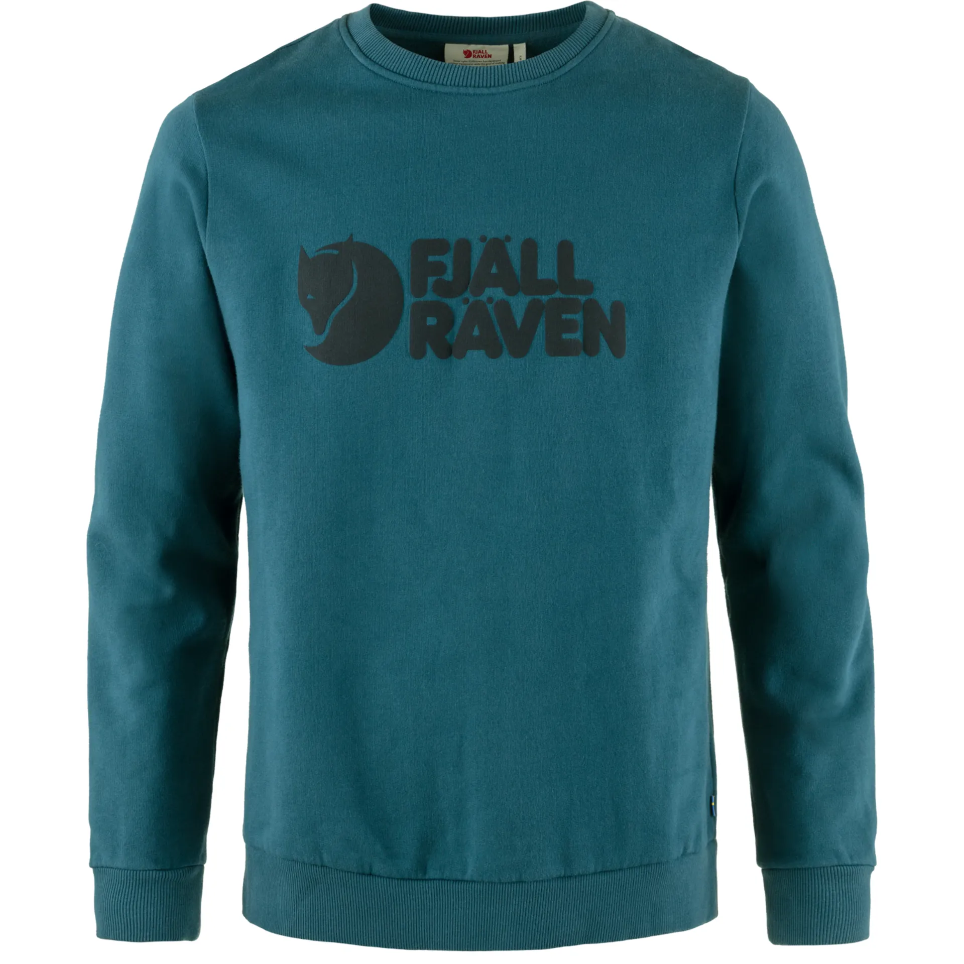 Fjallraven Mens Fjallraven Logo Sweater Deep Sea