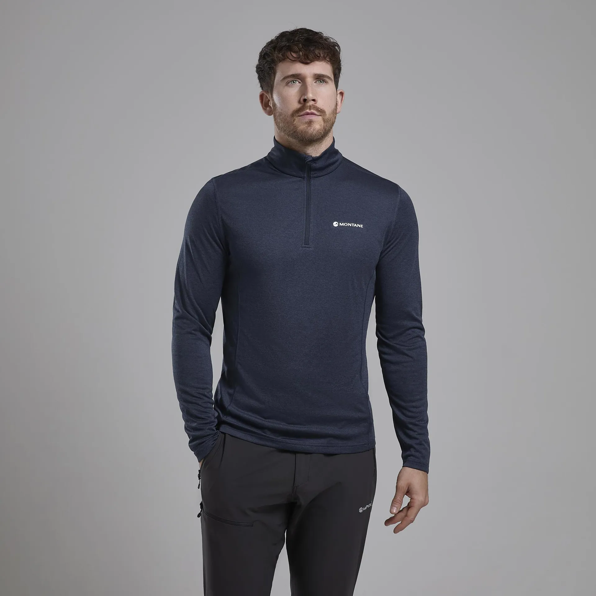 Montane Men's Dart Zip Neck Eclipse Blue