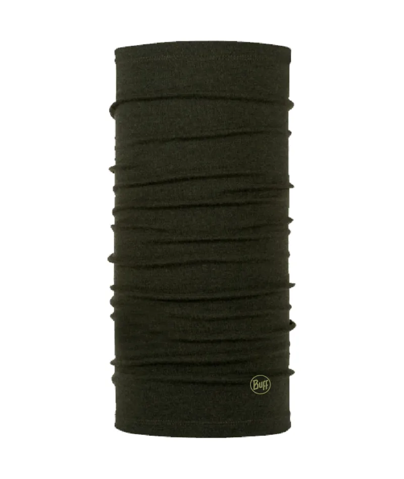 Buff Merino Midweight Neckwear Solid Bark