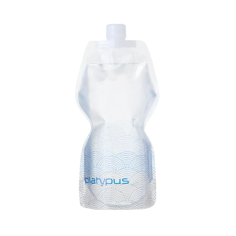 Platypus Soft Bottle 1L with Closure Cap Waves