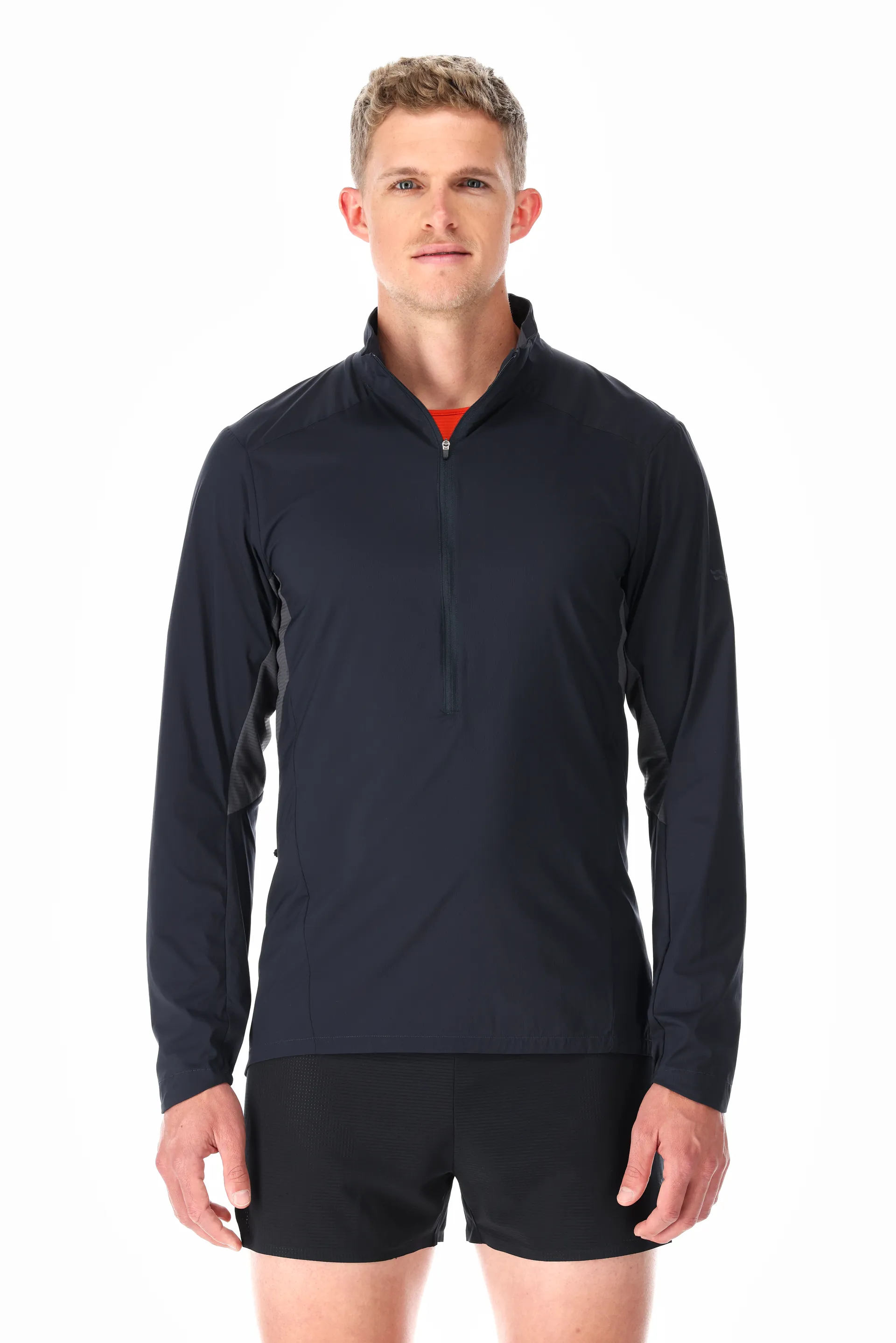 Rab Mens Windveil Pull-On Jacket Ebony/Graphene