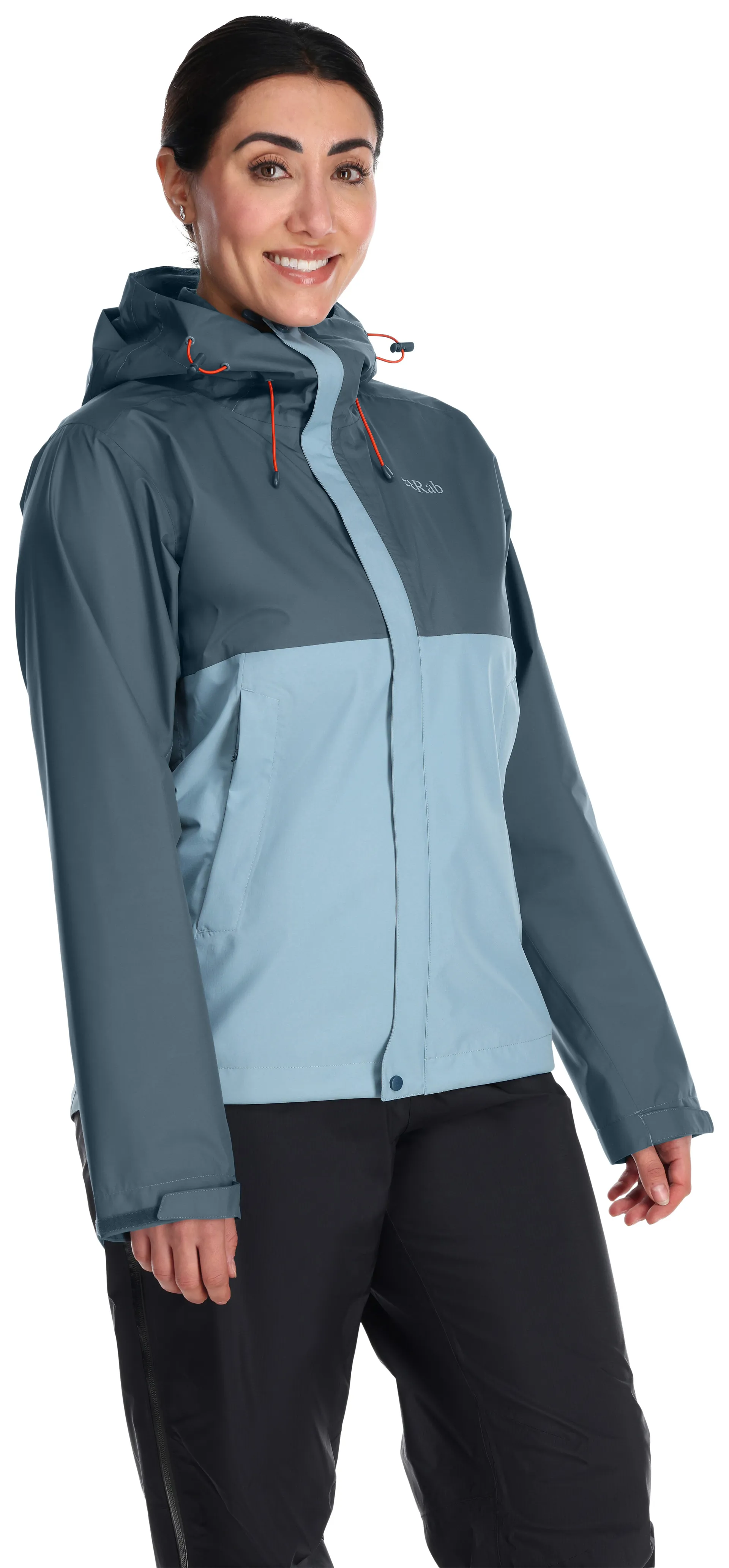 Rab Womens Downpour Eco Jacket Orion Blue/ Citadel