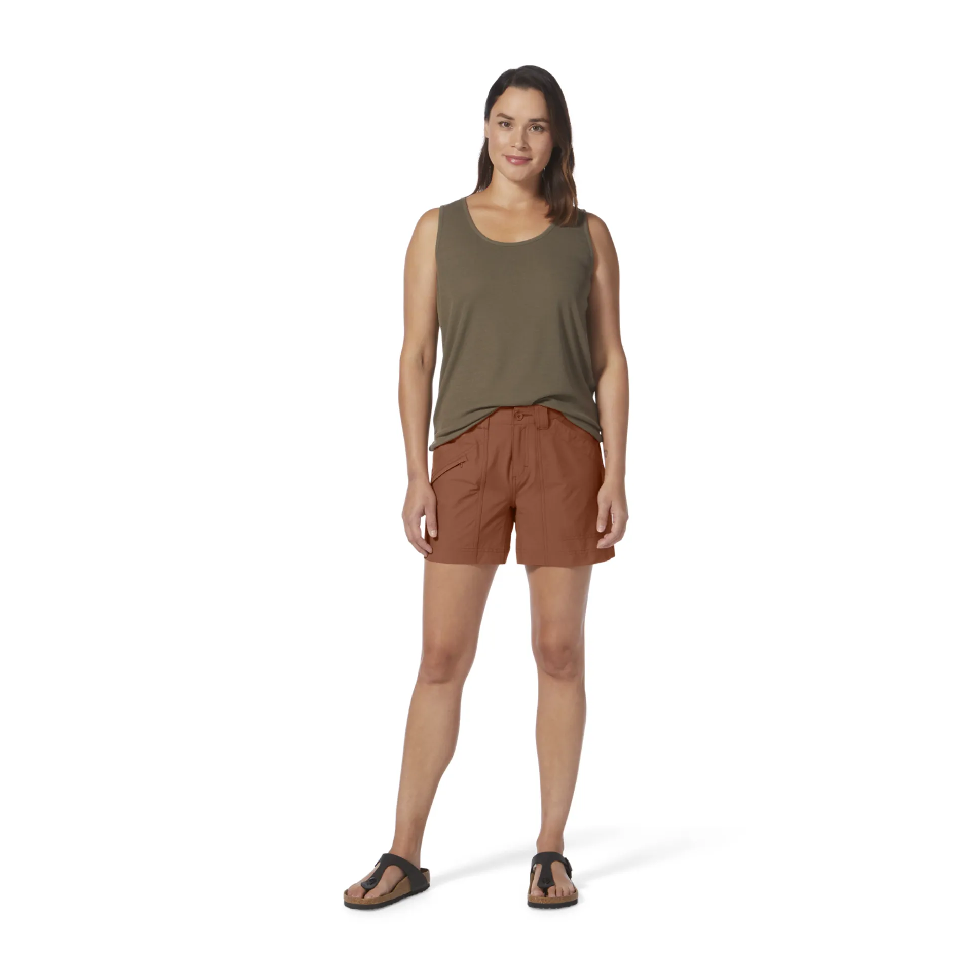 Royal Robbins Womens Backcountry Pro Shorts Clay