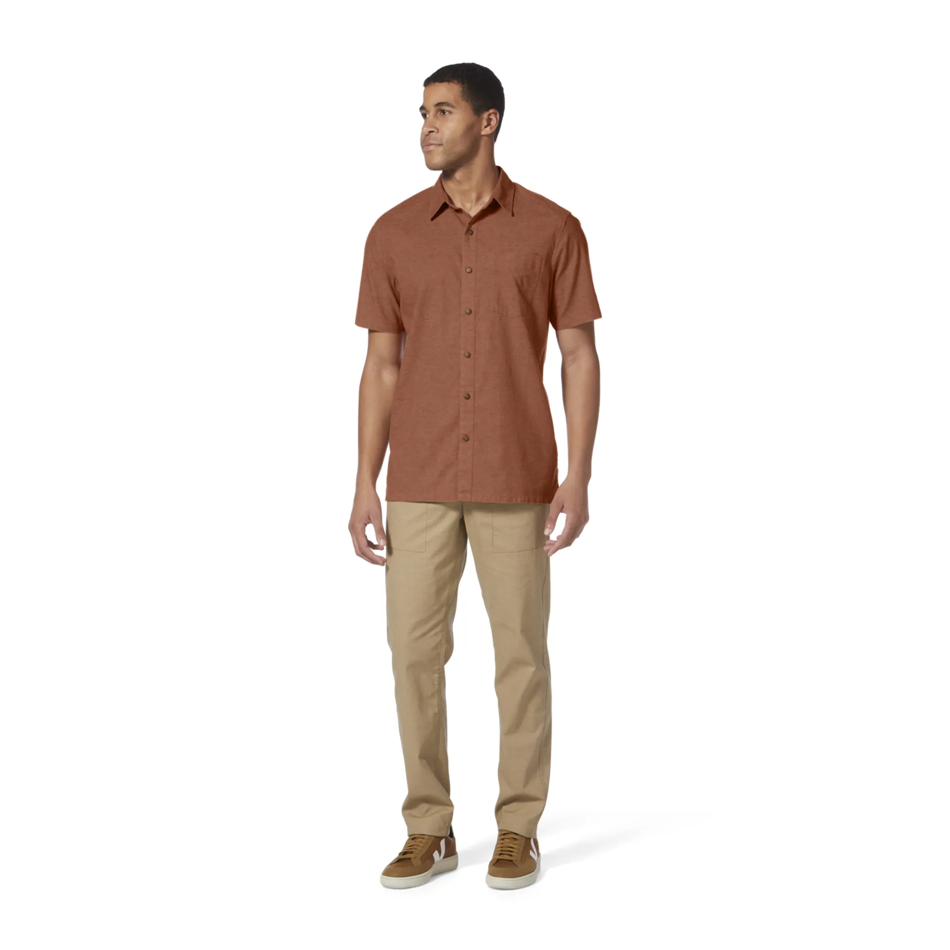 Royal Robbins Mens Hempline SS Shirt Baked Clay