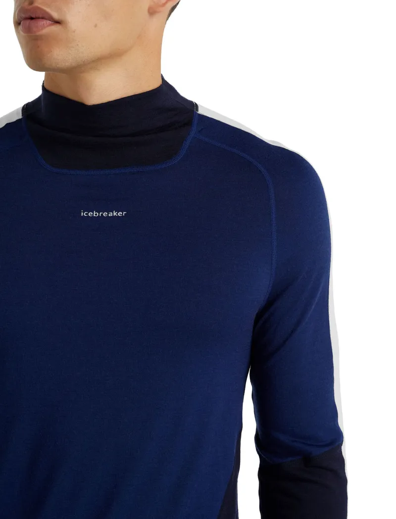 Icebreaker Men's 200 Sonebula Long Sleeve High Neck Navy