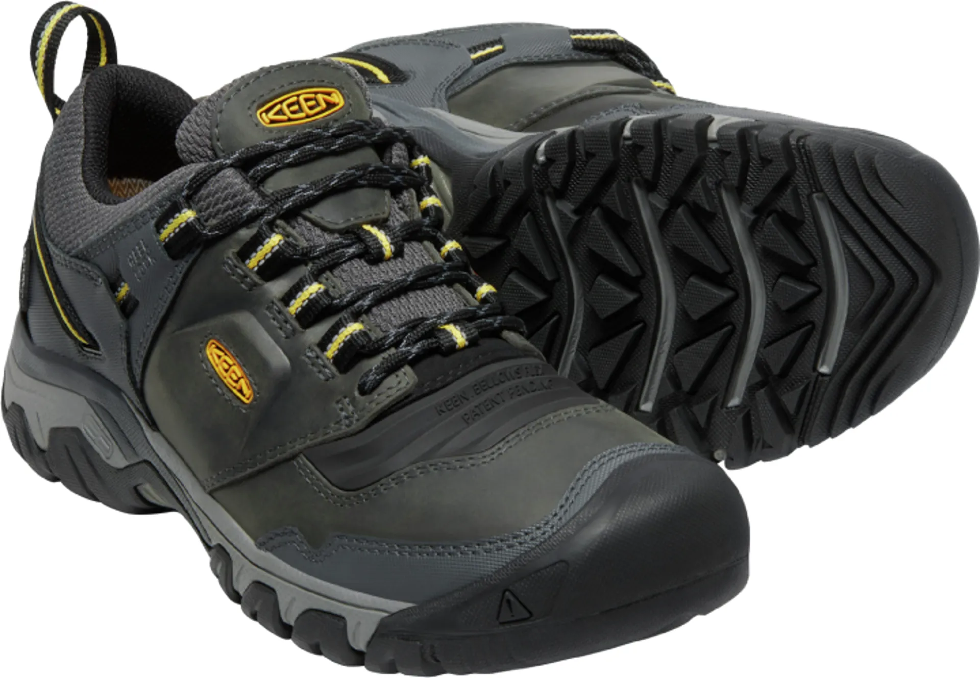 Keen Mens Ridge Flex WP Steel Grey/Keen Yellow