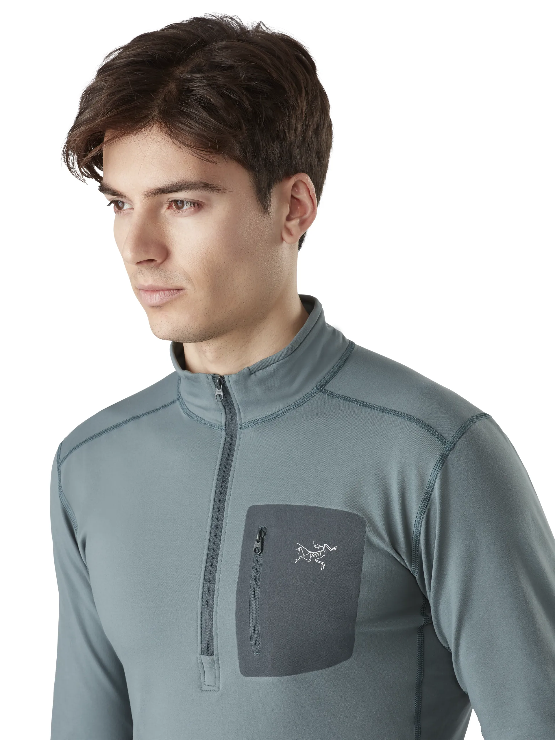 Arcteryx Mens Rho LT Zip Neck Enigma