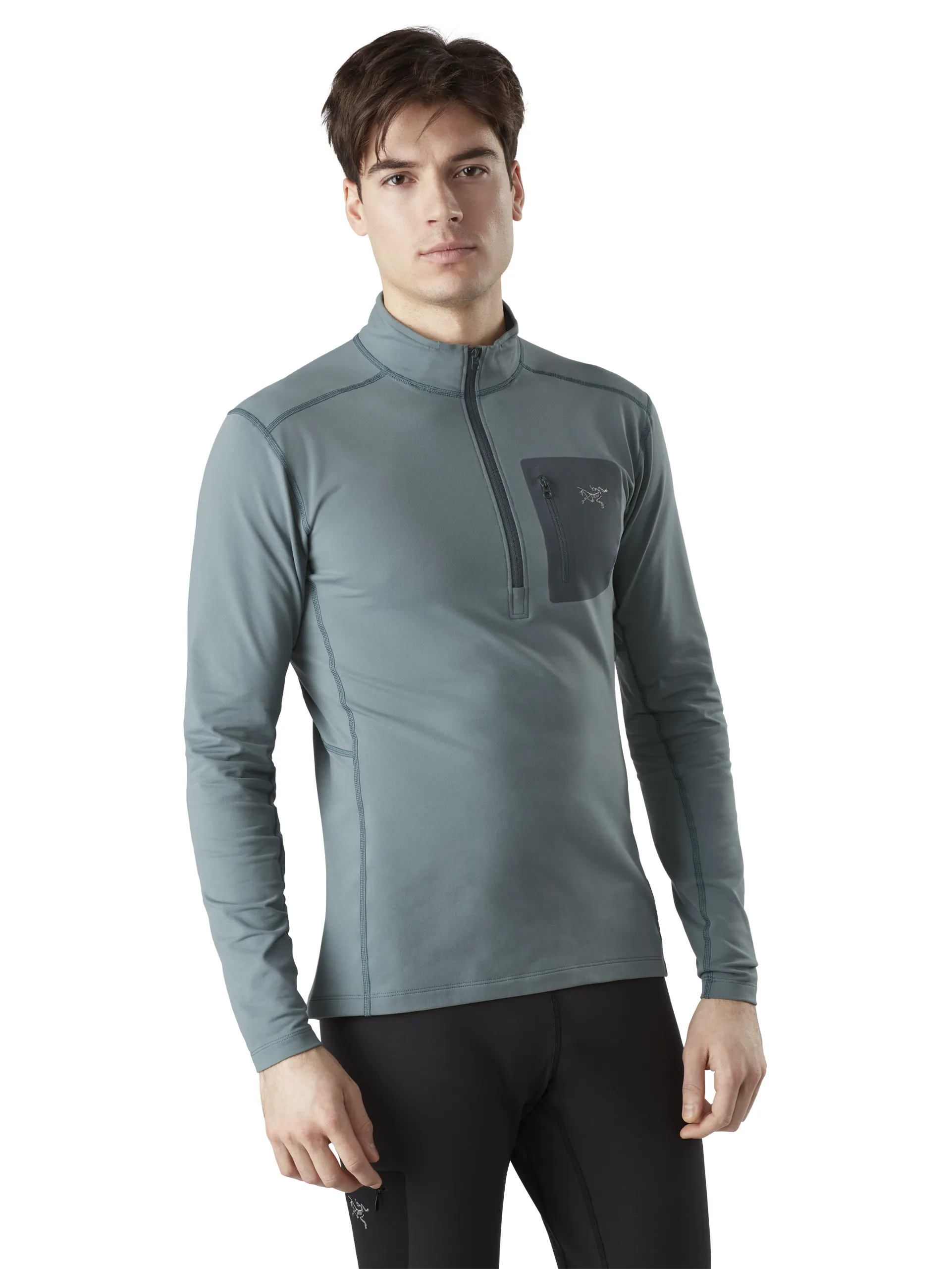 Arcteryx Mens Rho LT Zip Neck Enigma