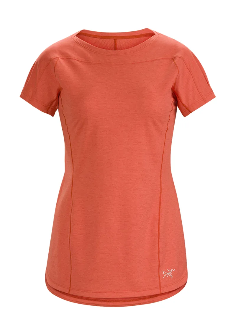 Arcteryx | Womens | Taema | Crew | SS | Hard | Coral