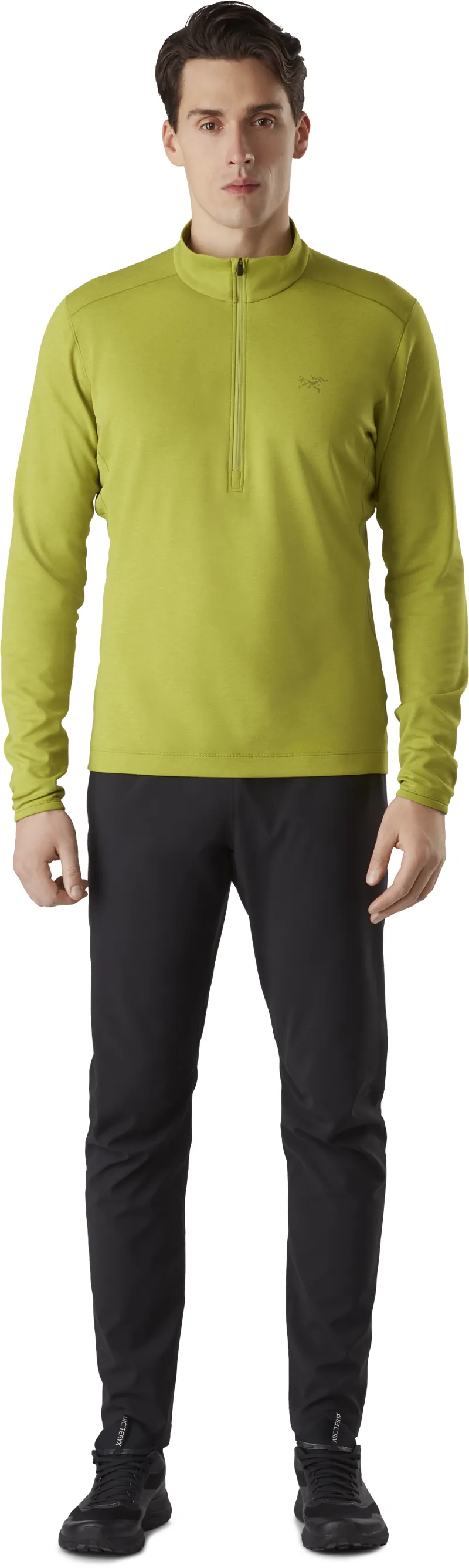 Arcteryx | Mens | Motus AR | Zip Neck | LS | Black Heather