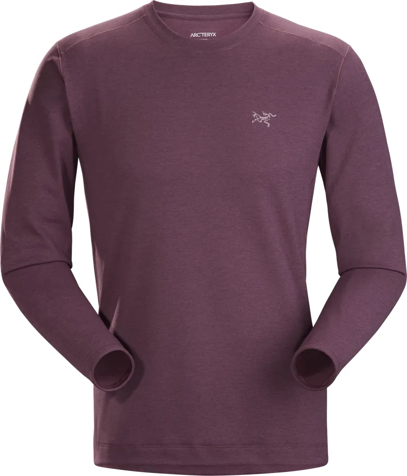 Arcteryx Mens Motus AR Crew LS Rhapsody Heather