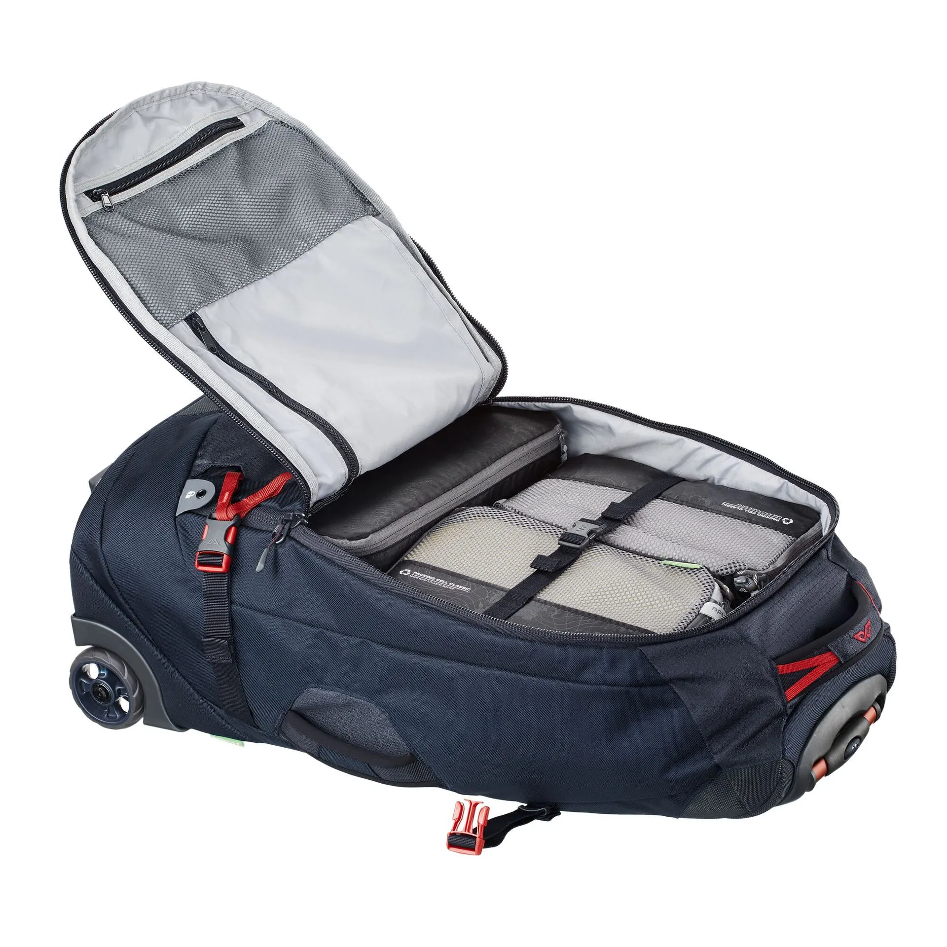 Kathmandu | Hybrid Trolley | 50L | Midnight Navy/Fiesta