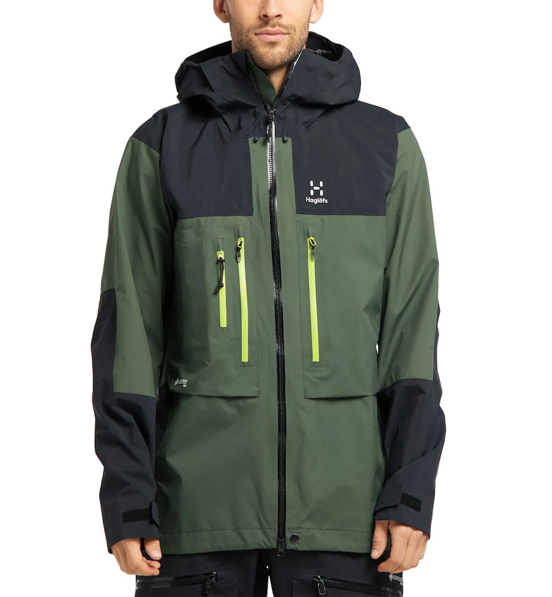 Haglofs Mens Roc Nordic GTX Pro Jacket Fjell Green/True Black