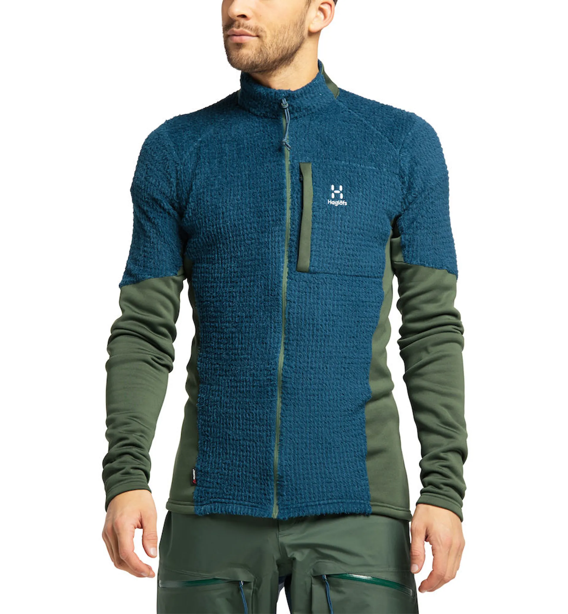 Haglofs Mens Touring Mid Jacket Dark Ocean/Fjell Green