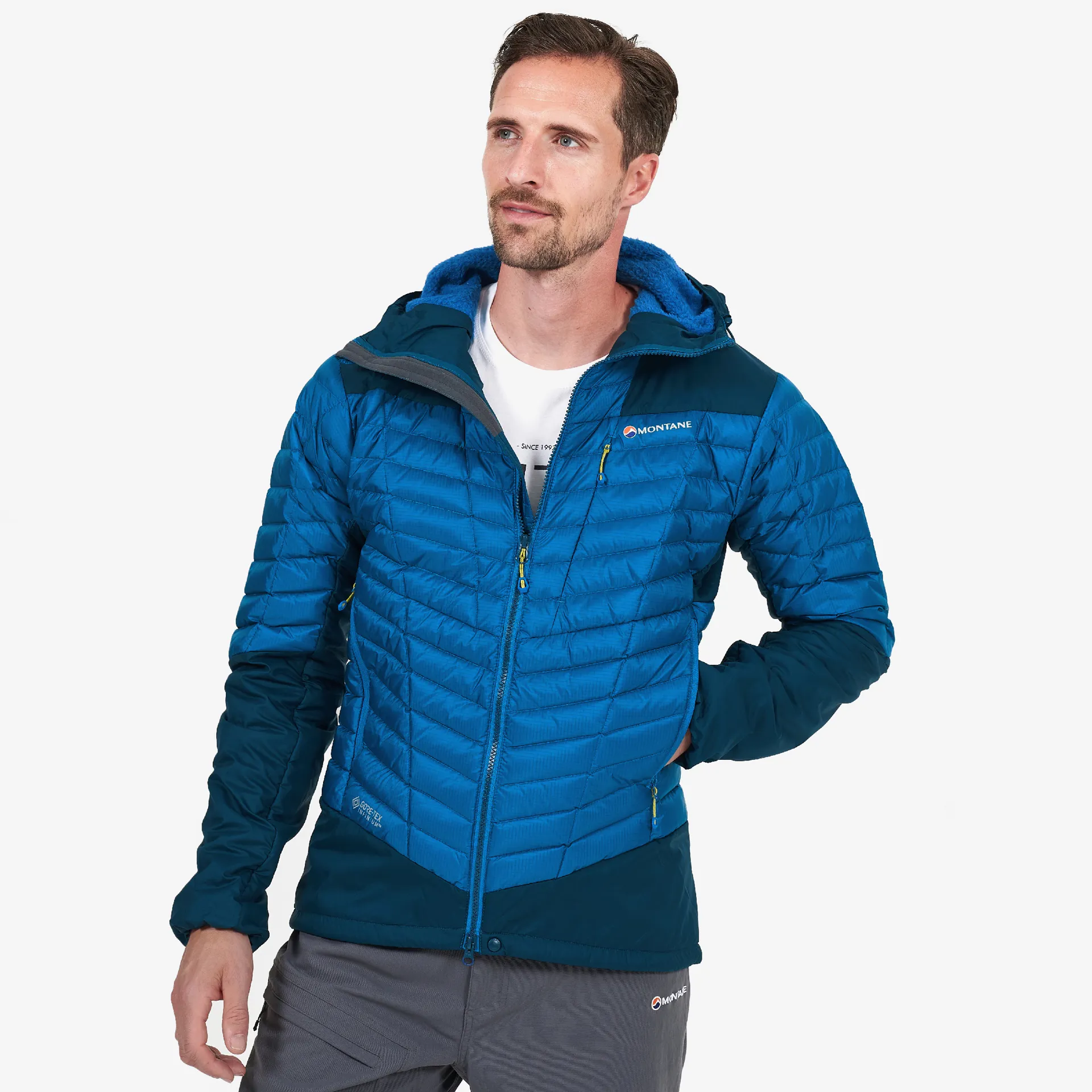 Montane Mens Axis Alpha Jacket Electric Blue