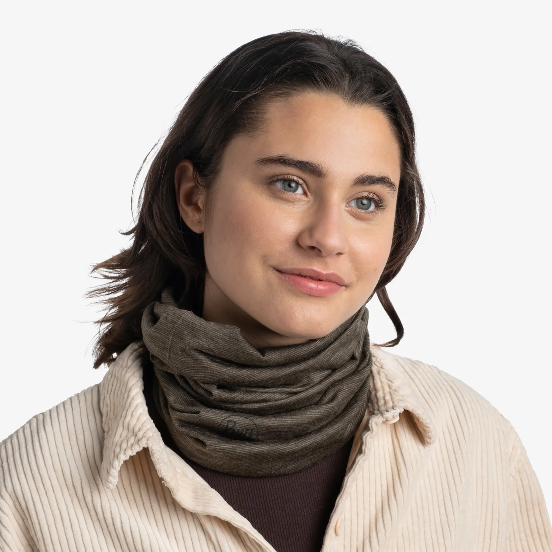 Buff Merino Lightweight Neckwear Moss Multi