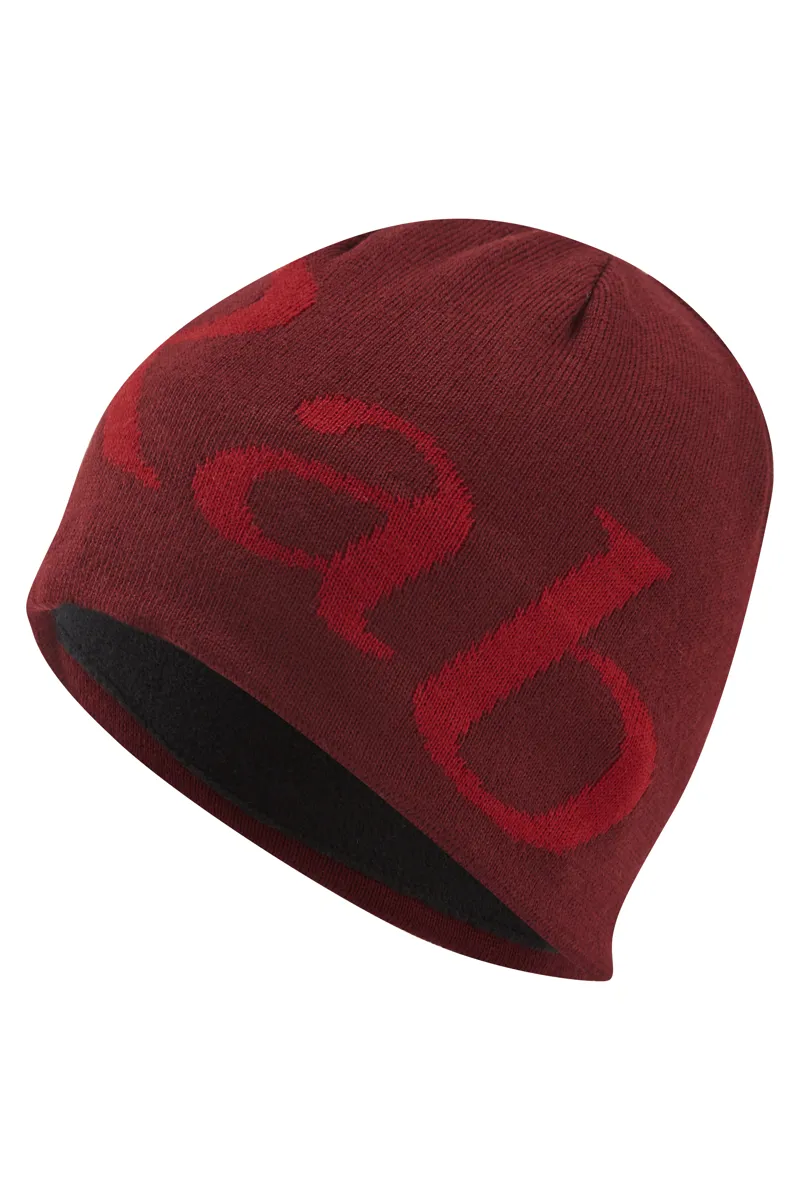 Rab Logo Beanie Oxblood Red
