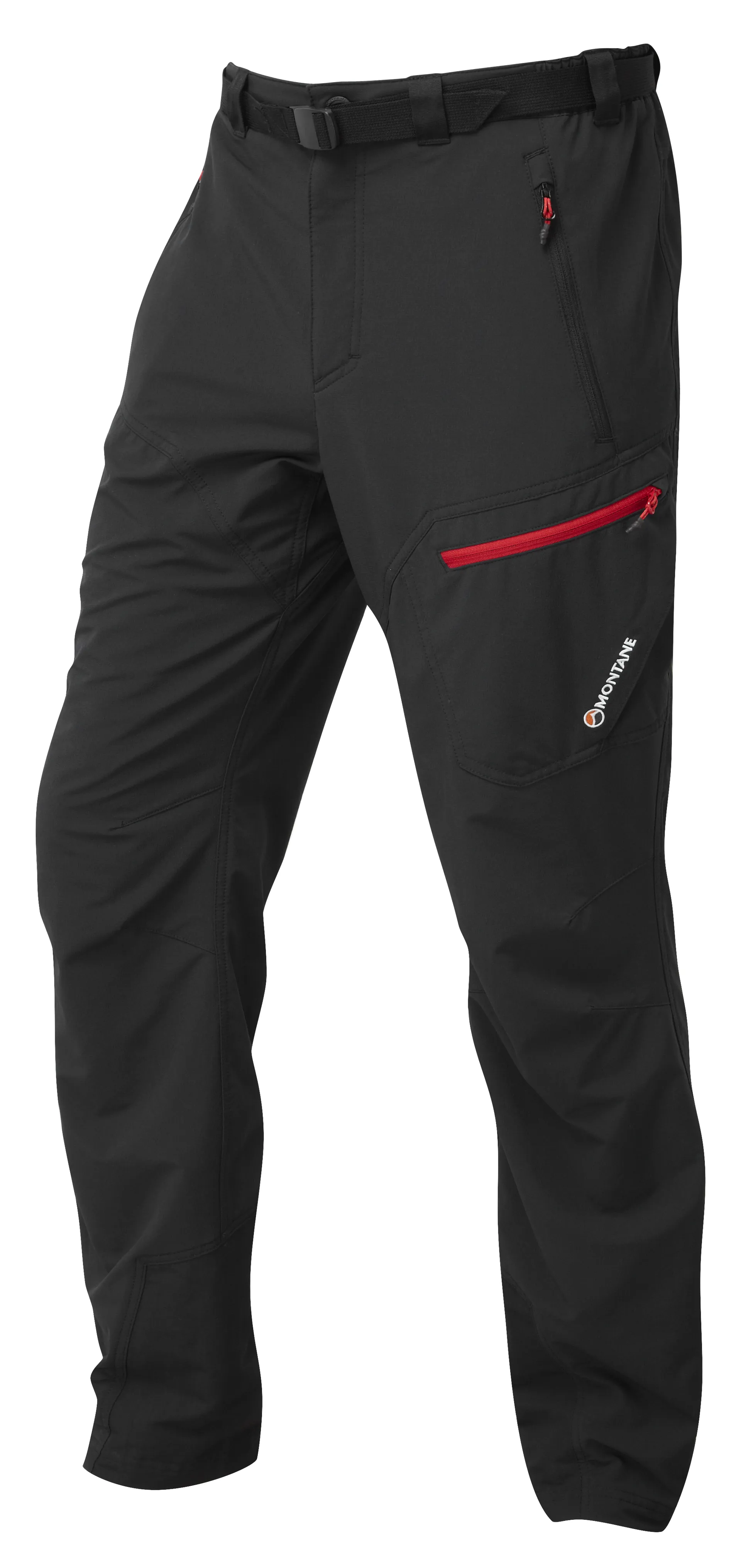 Montane Mens Alpine Trek Pants Black/Alpine Red