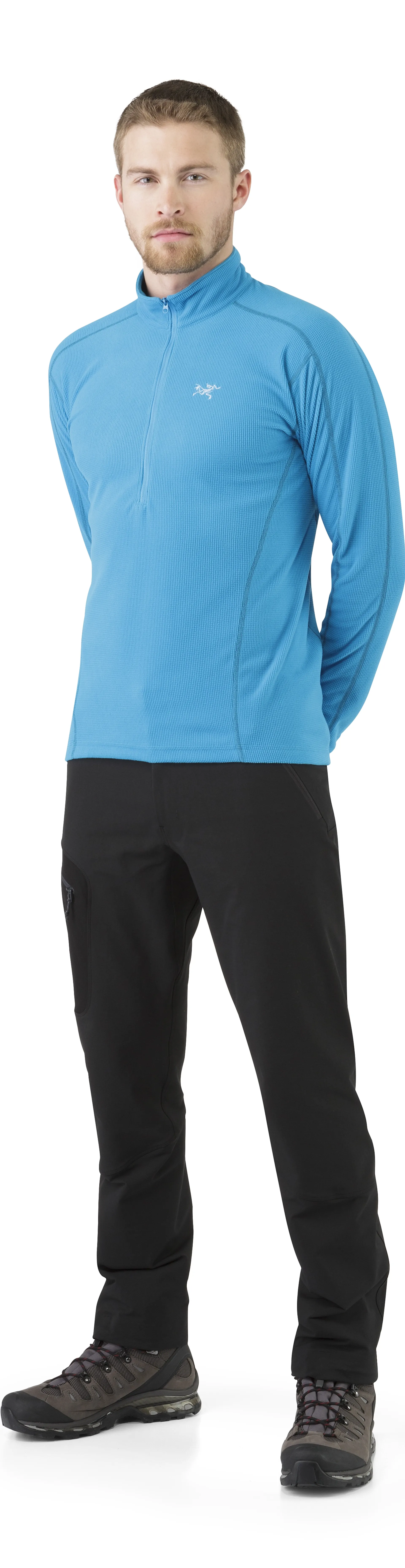 Arcteryx | Mens | Delta | LT | Zip Neck | Basalt