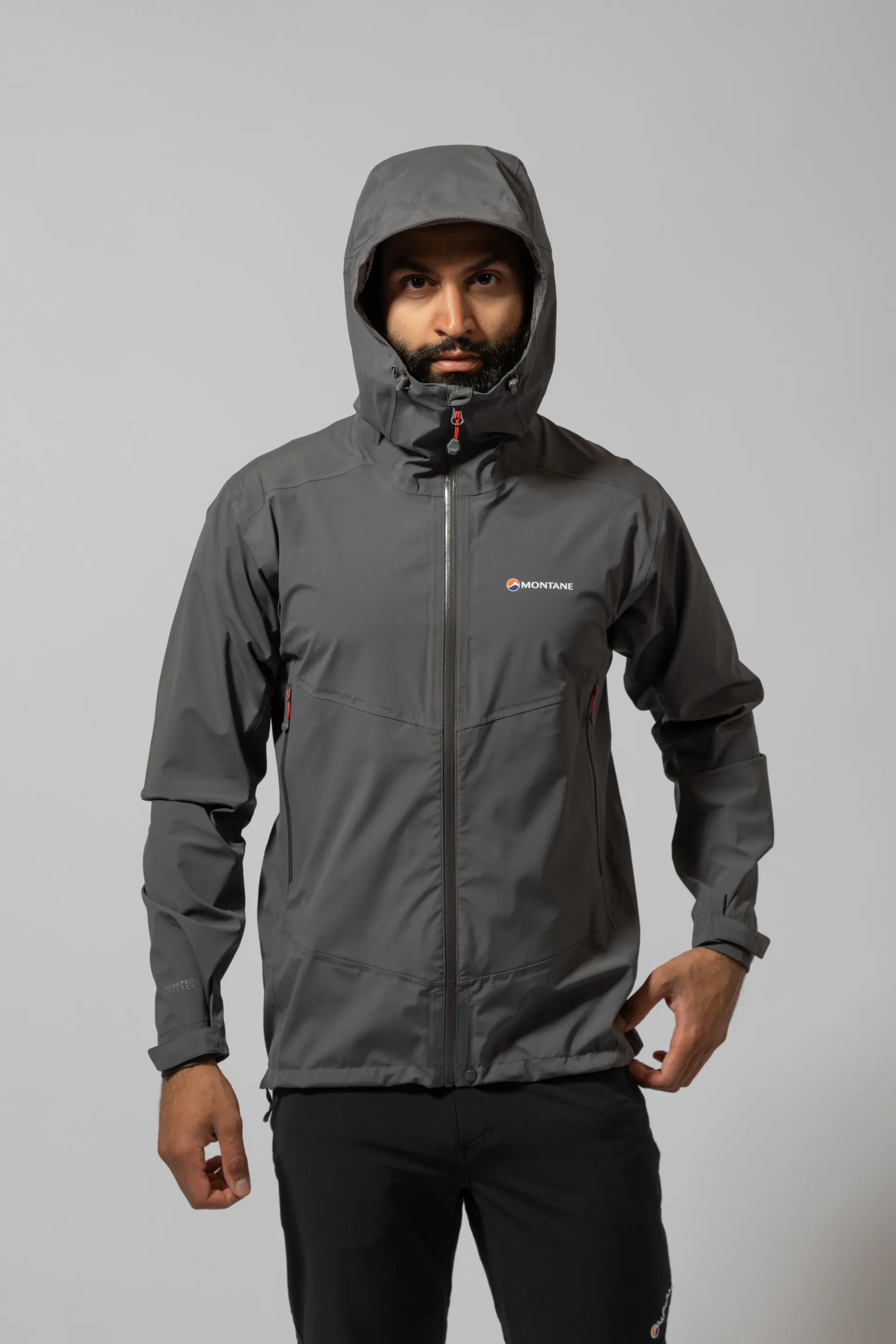 Montane Mens Element Stretch Jacket Slate/Alpine Red
