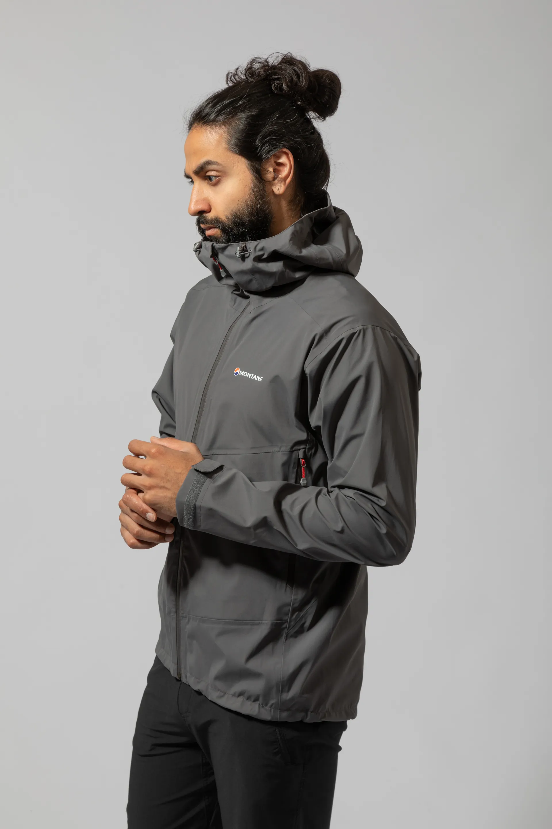 Montane Mens Element Stretch Jacket Slate/Alpine Red