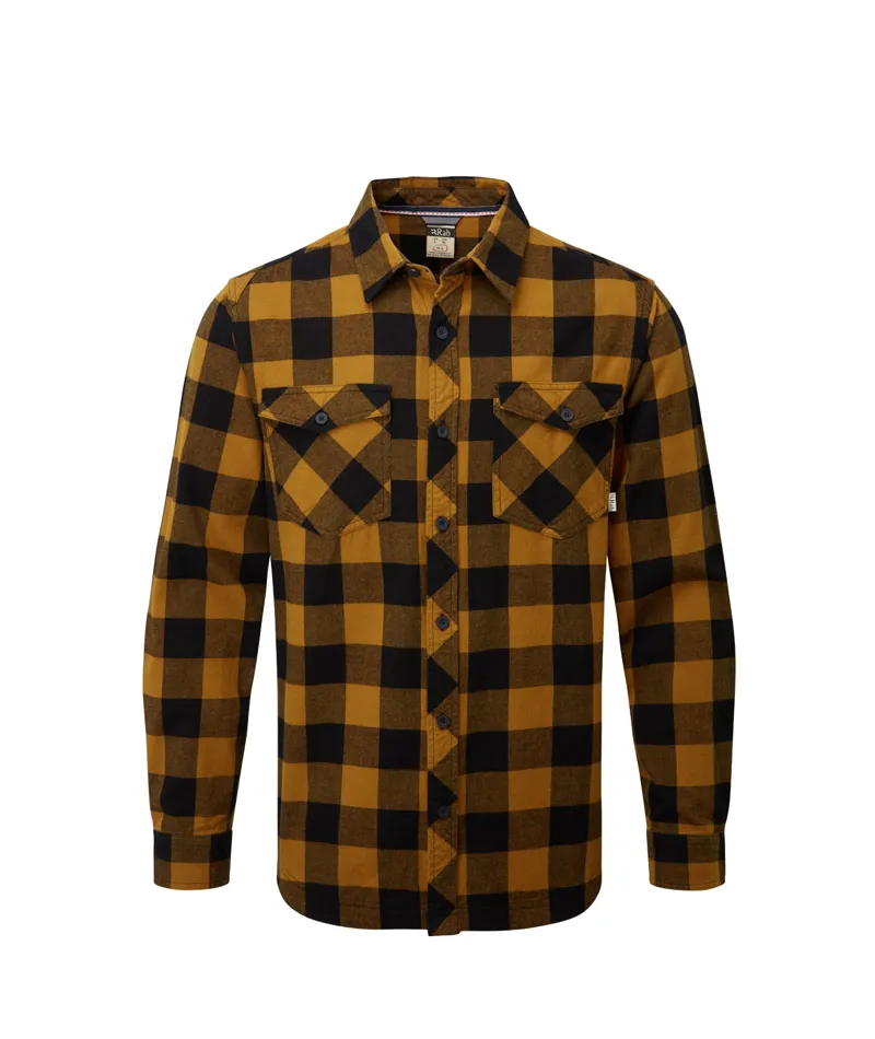 Rab | Mens | Boundary | Shirt | Footprint/Grey