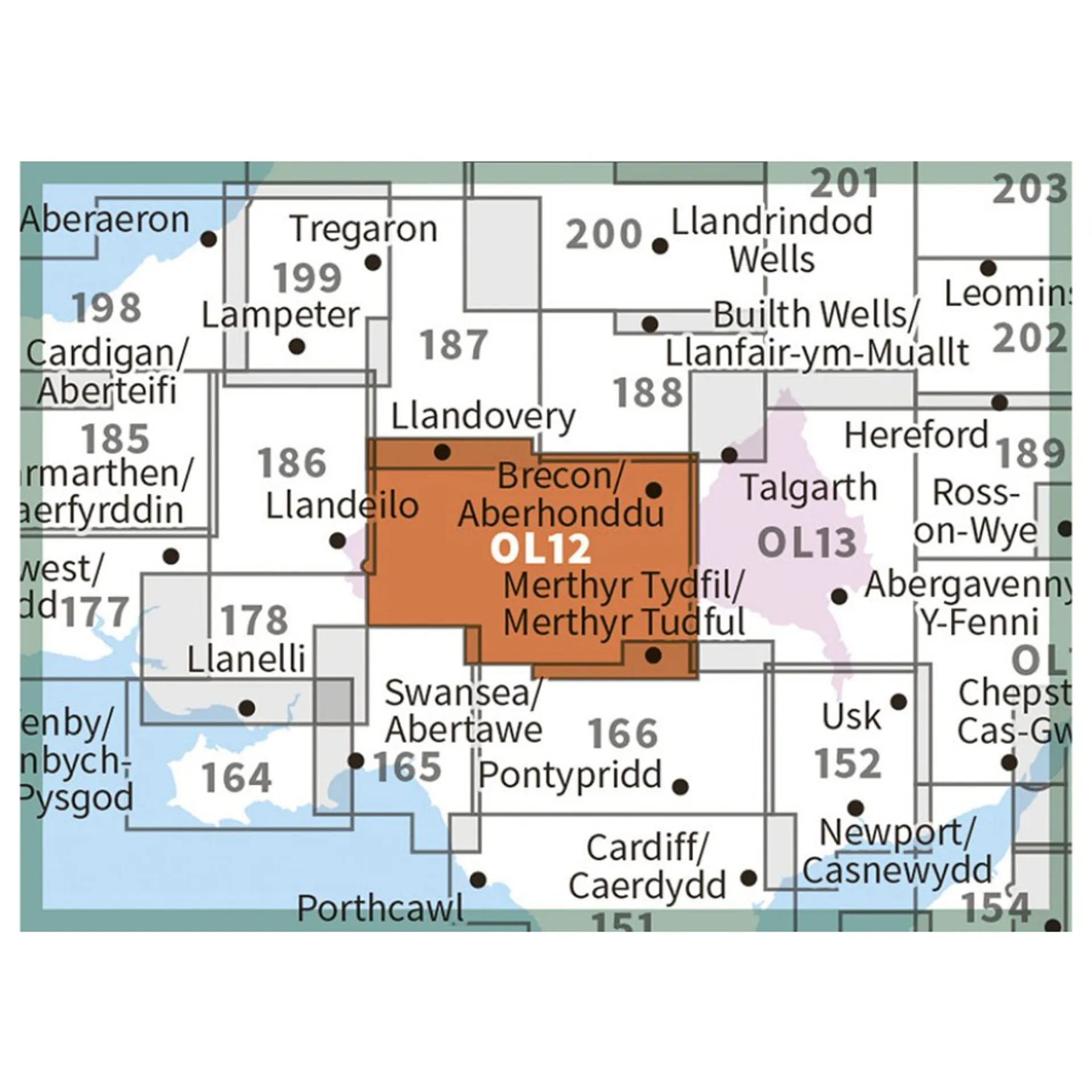 OS | Explorer| Map | OL12 | Brecon Beacons | West