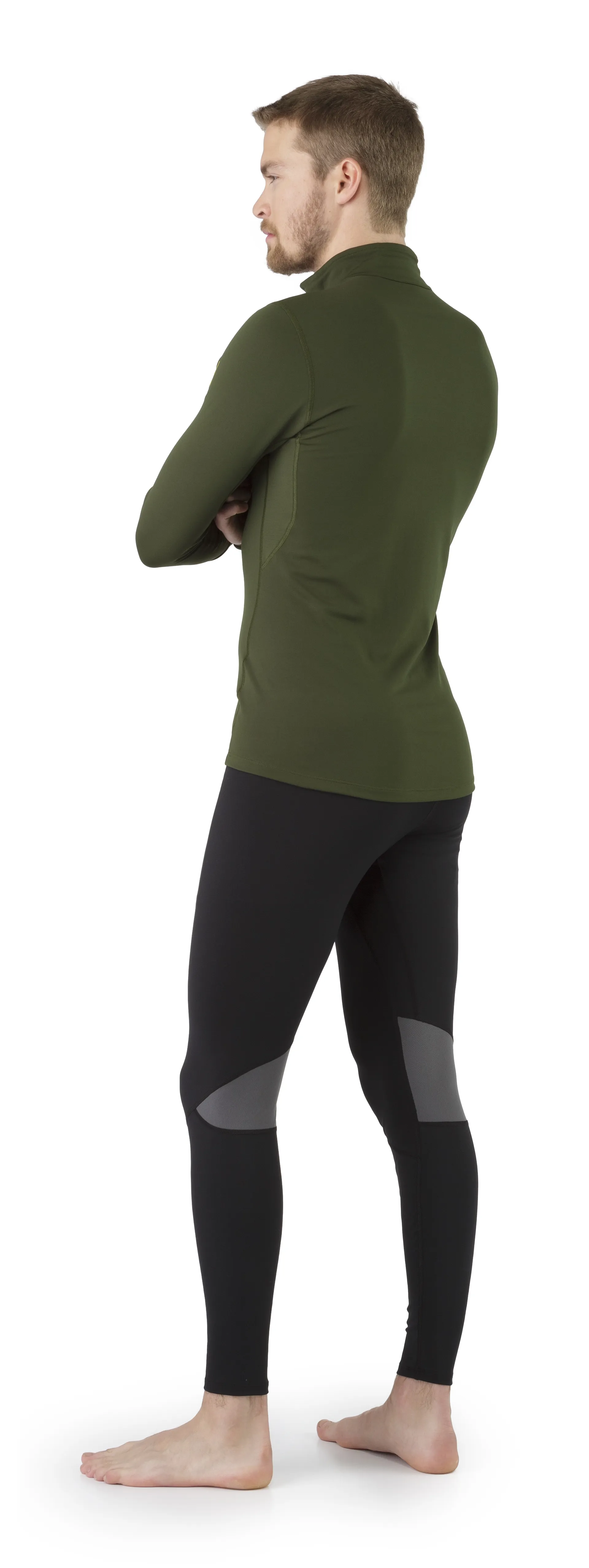 Arcteryx | Mens | Phase | AR | Zip Neck | LS | Black