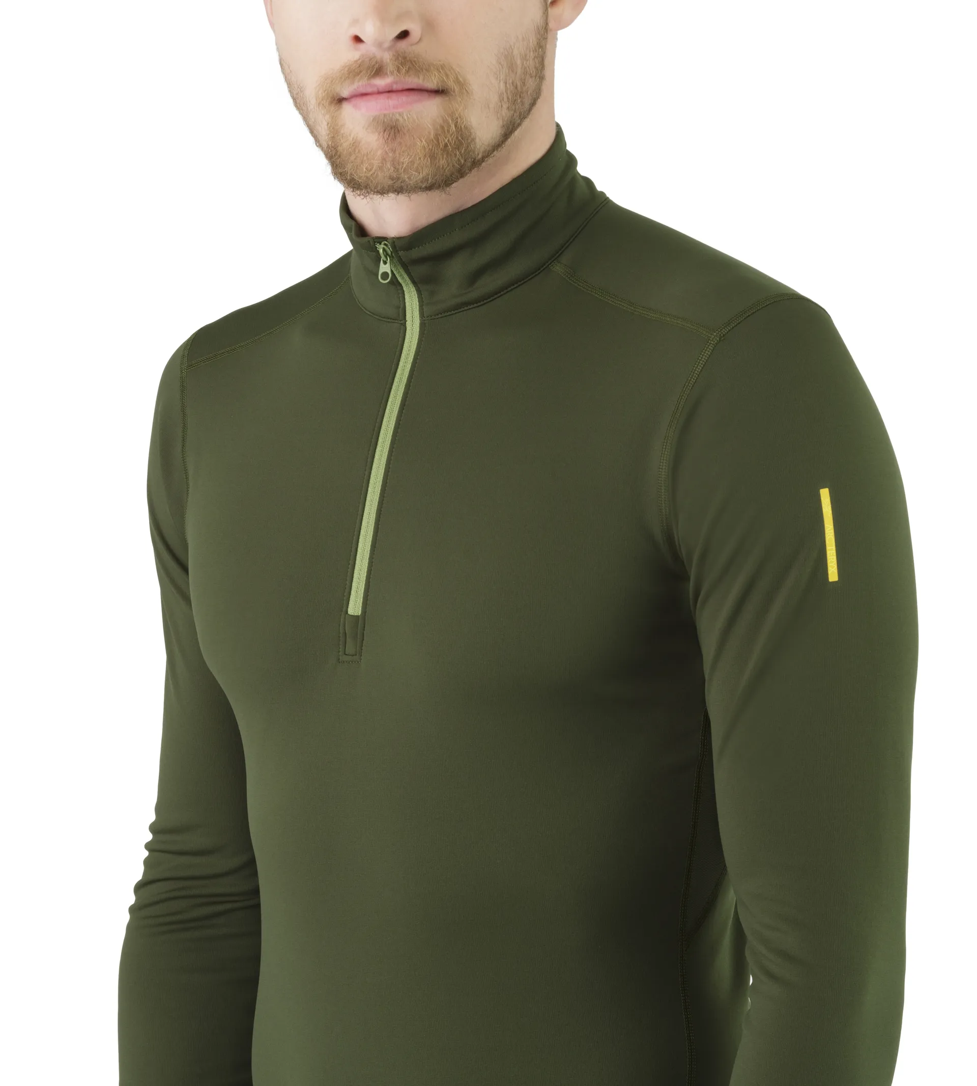 Arcteryx | Mens | Phase | AR | Zip Neck | LS | Black