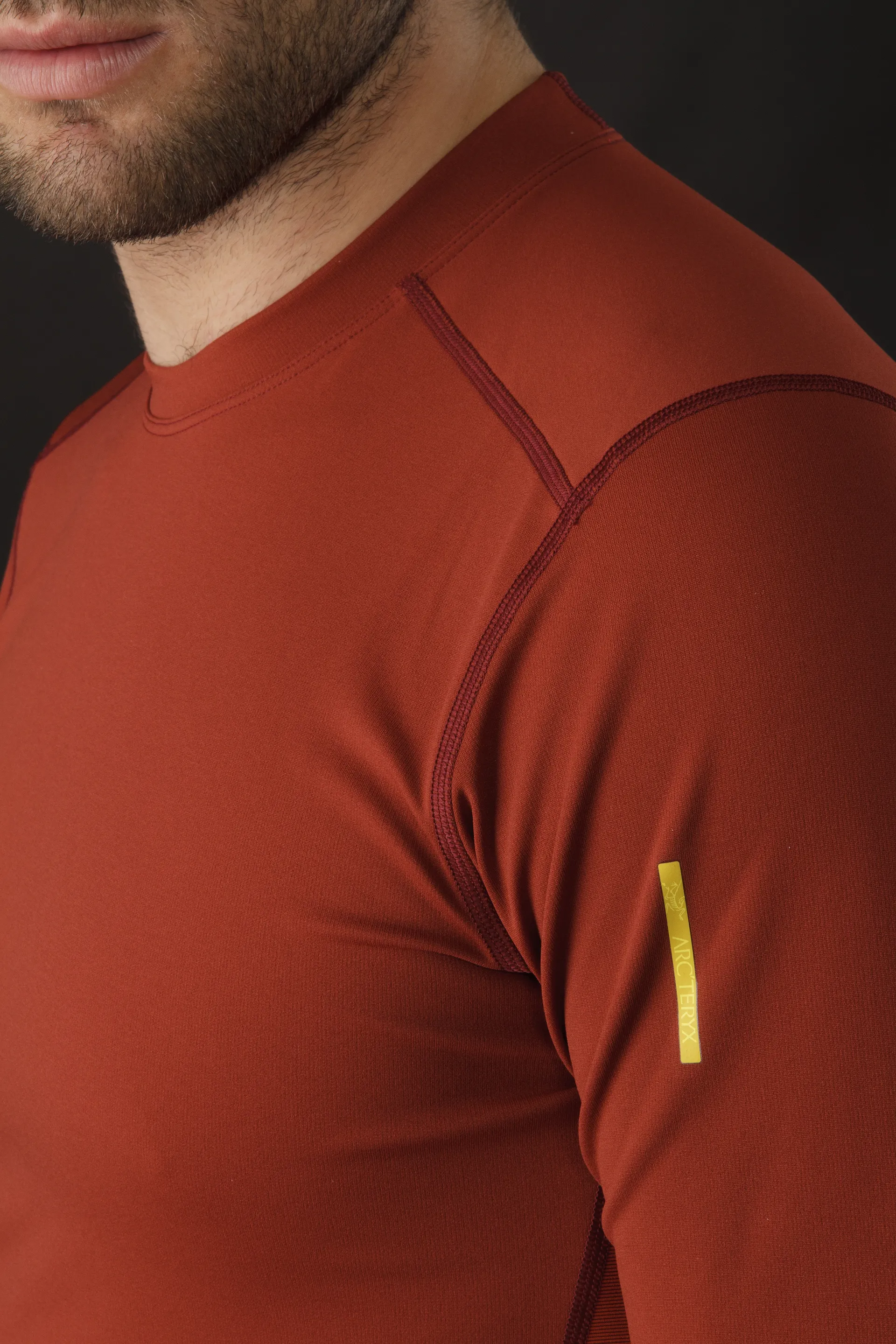 Arcteryx | Mens | Phase AR | Crew LS | Black
