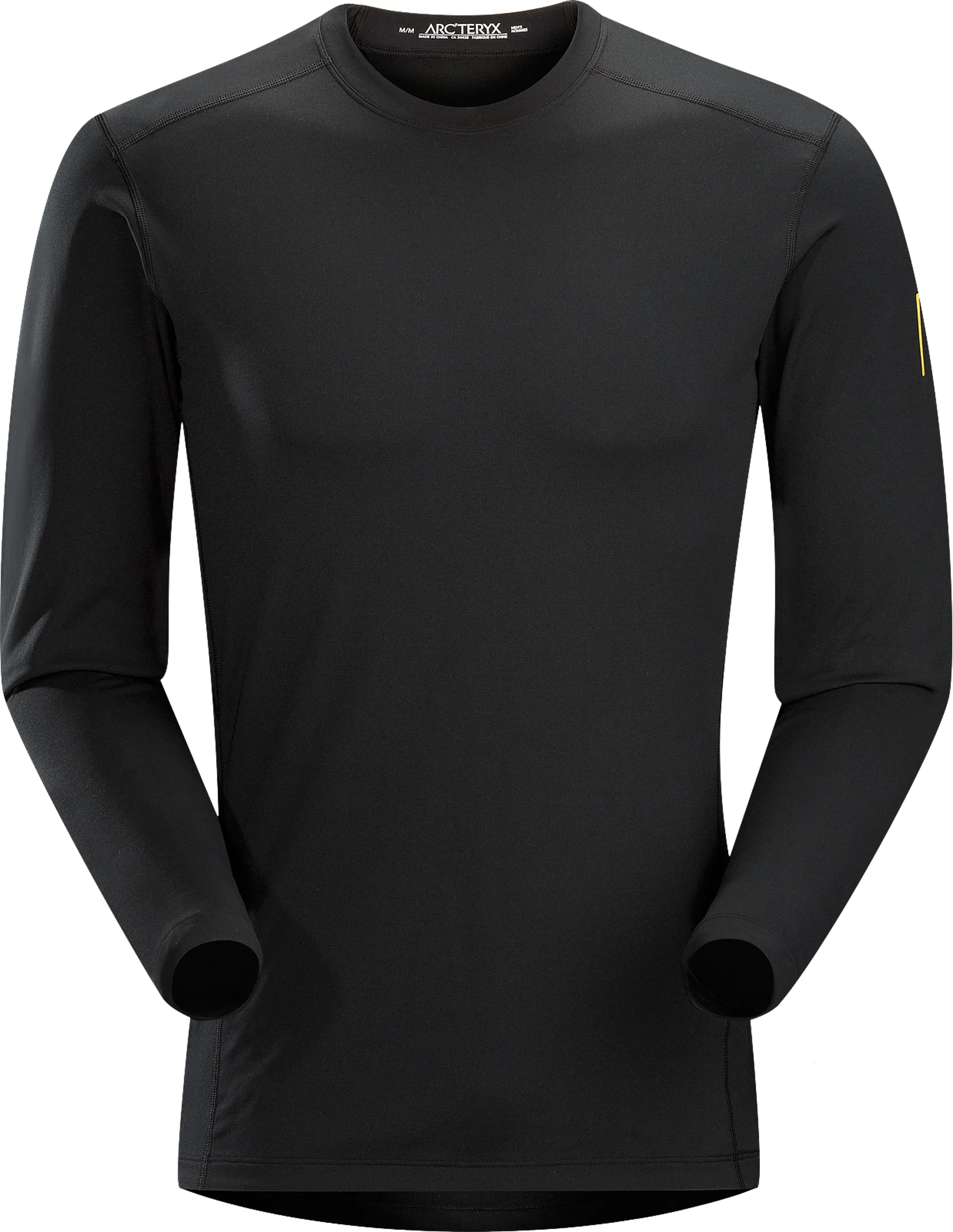 Arcteryx | Mens | Phase AR | Crew LS | Black