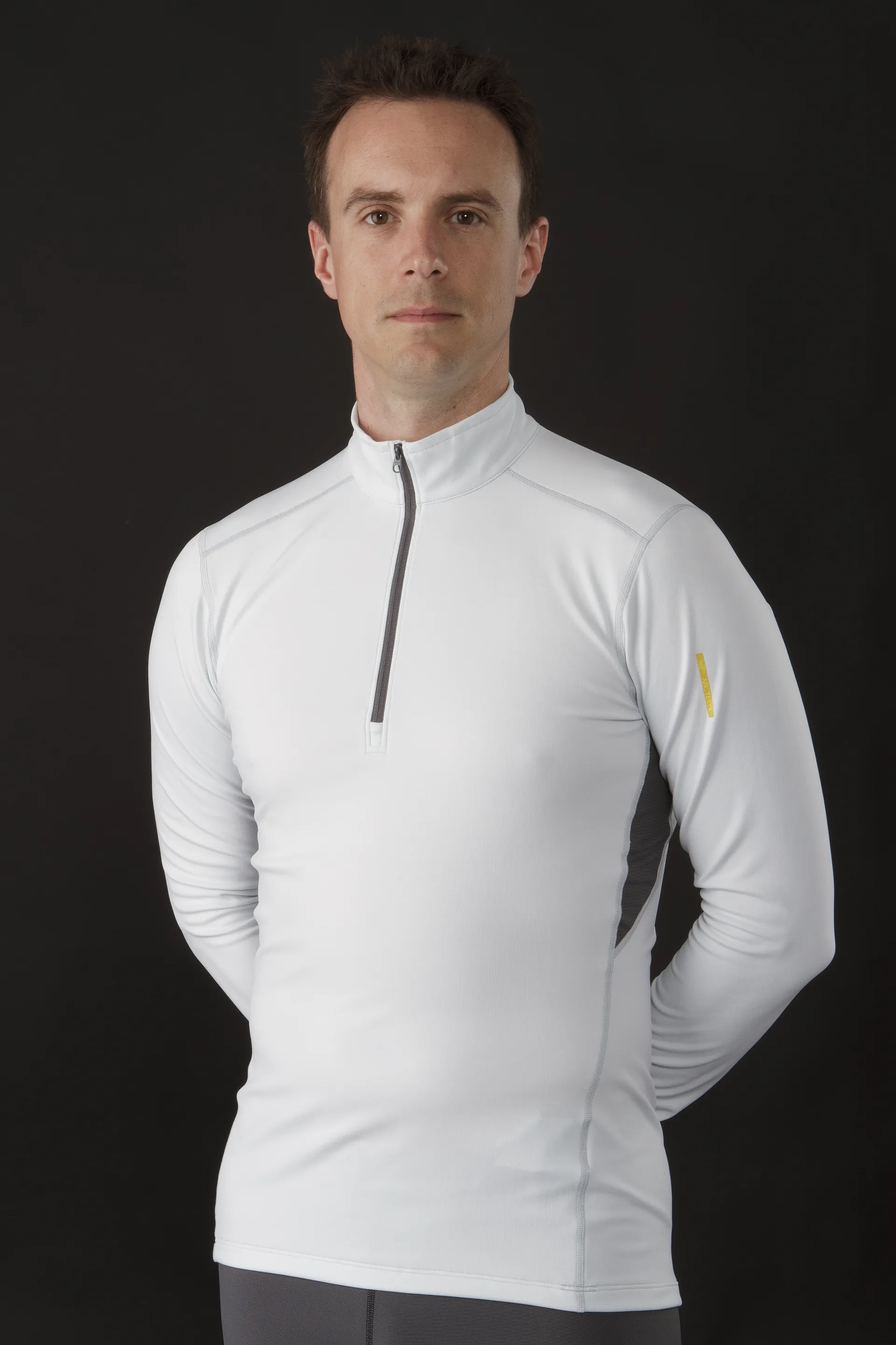 Arcteryx | Mens | Phase AR | Zip Neck LS | Carbon Copy