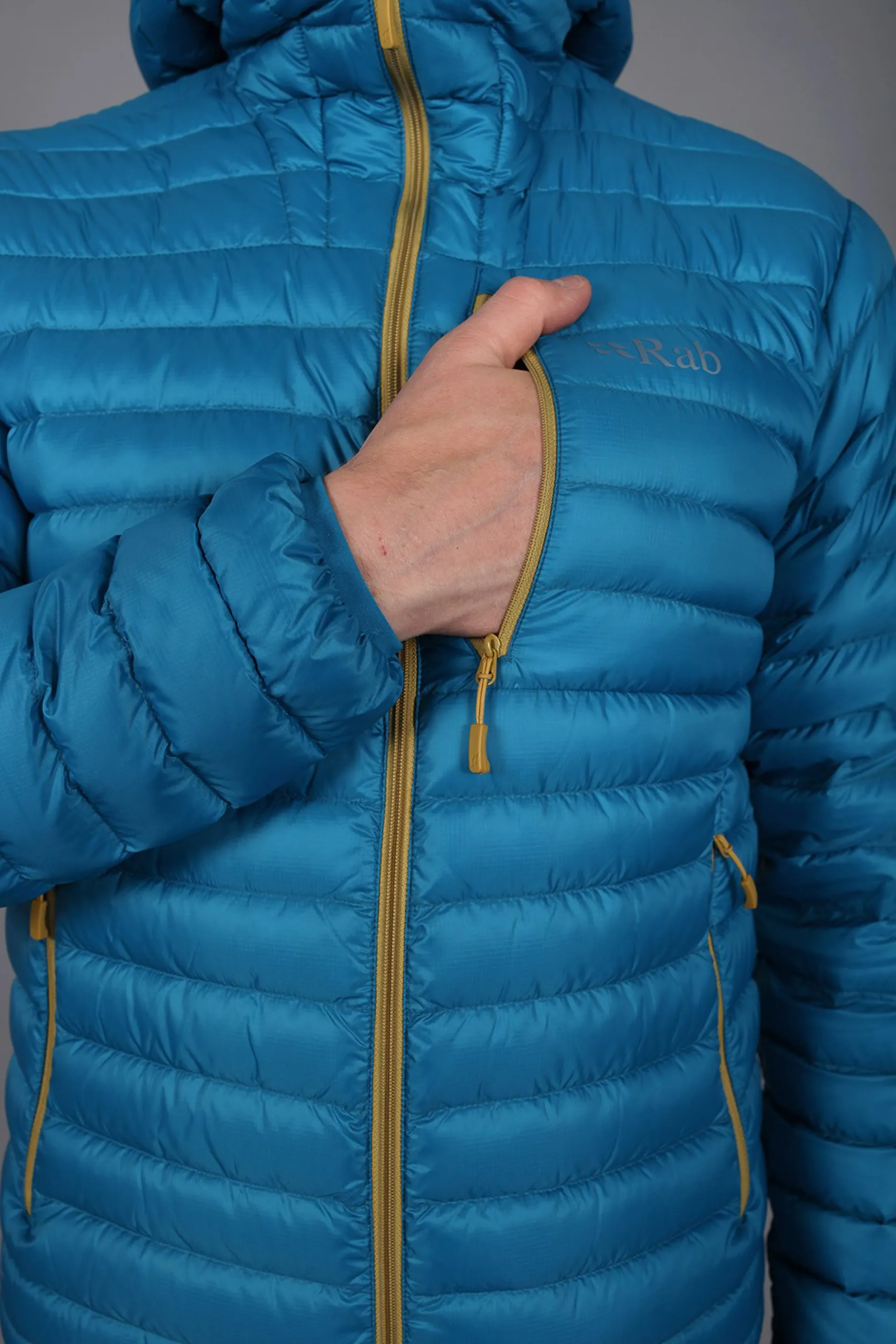 Rab Mens Microlight Alpine Jacket Steel