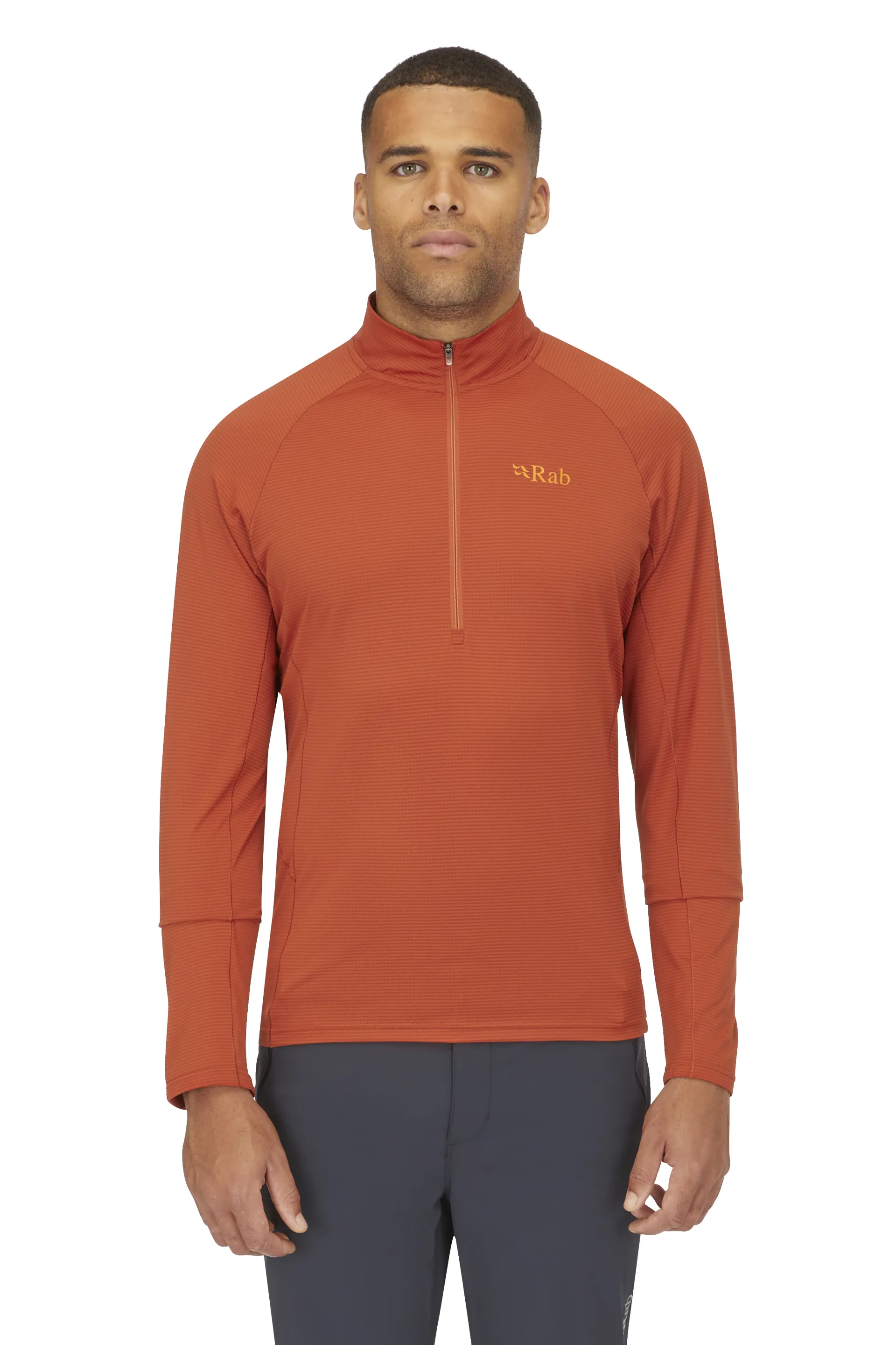 Rab Men's Sonic LS Zip Red Clay