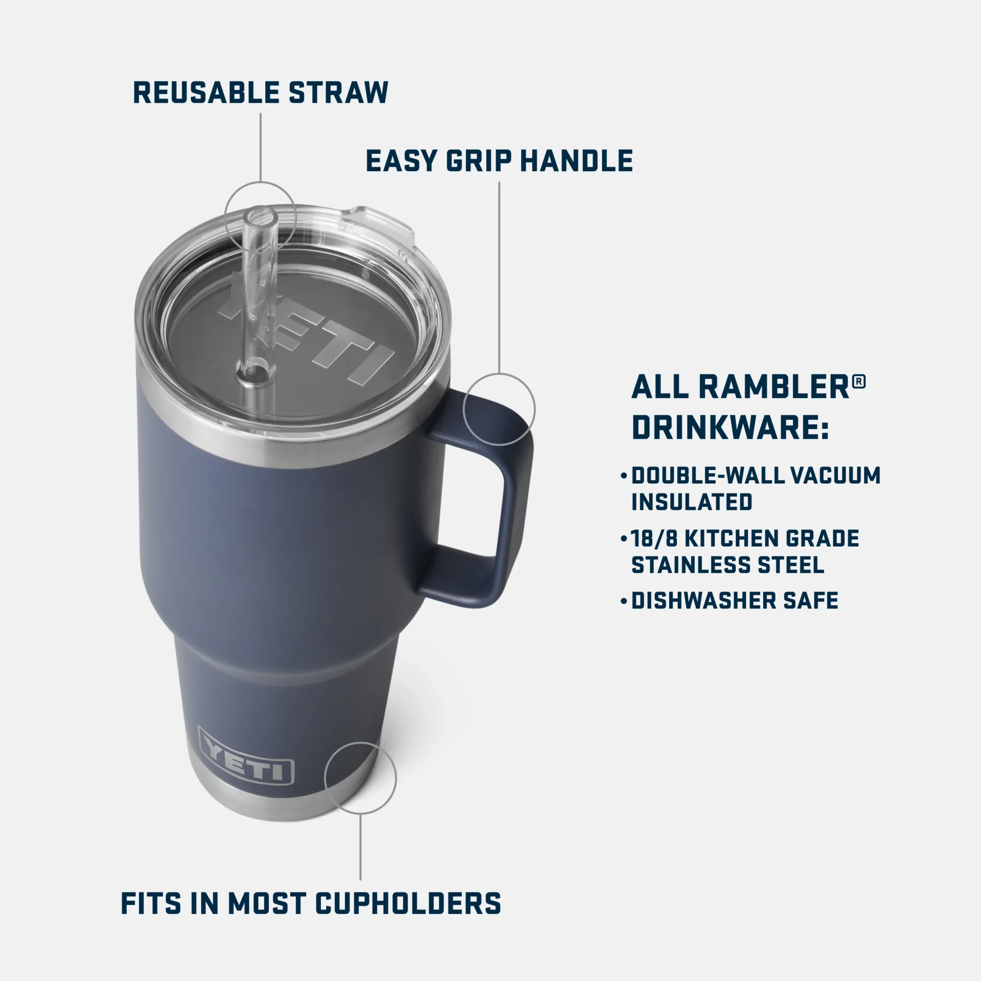 YETI Rambler 35oz Straw Mug King Crab Orange